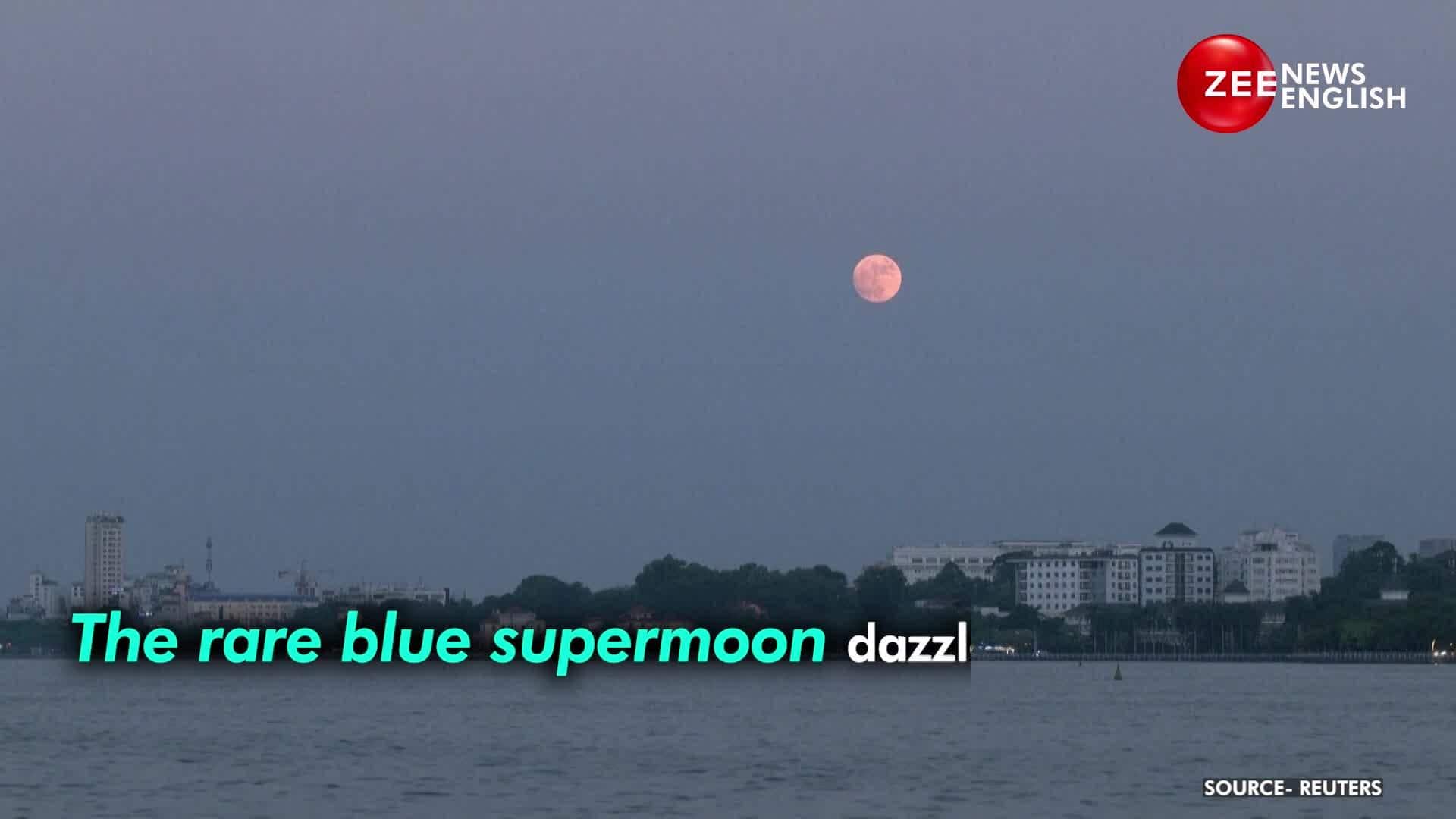 Rare Blue Supermoon, Appearing After 14 Years, Dazzles Night Skies ...