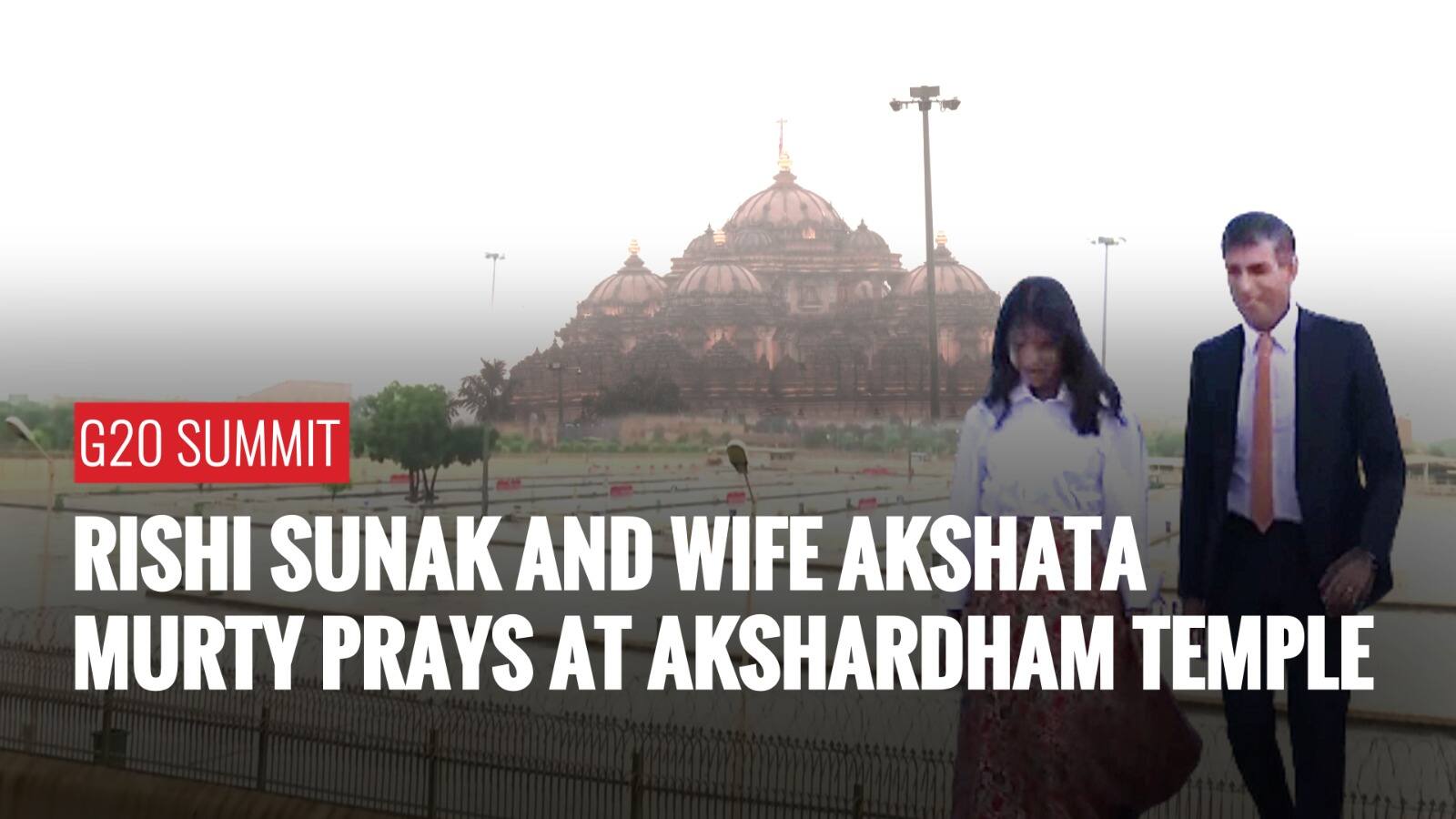 'Proud Hindu’ Rishi Sunak With Wife Akshata Murty Pays Visit To ...