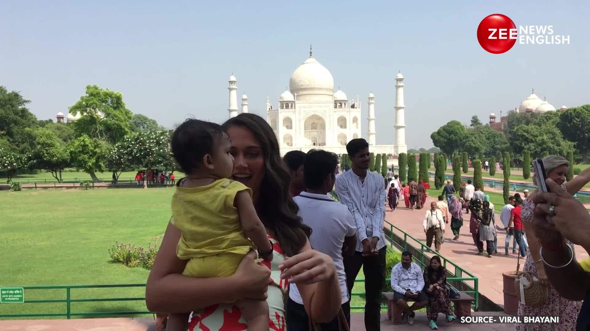 Miss Universe Great Britain Jessica Page Visit Taj Mahal | Zee News