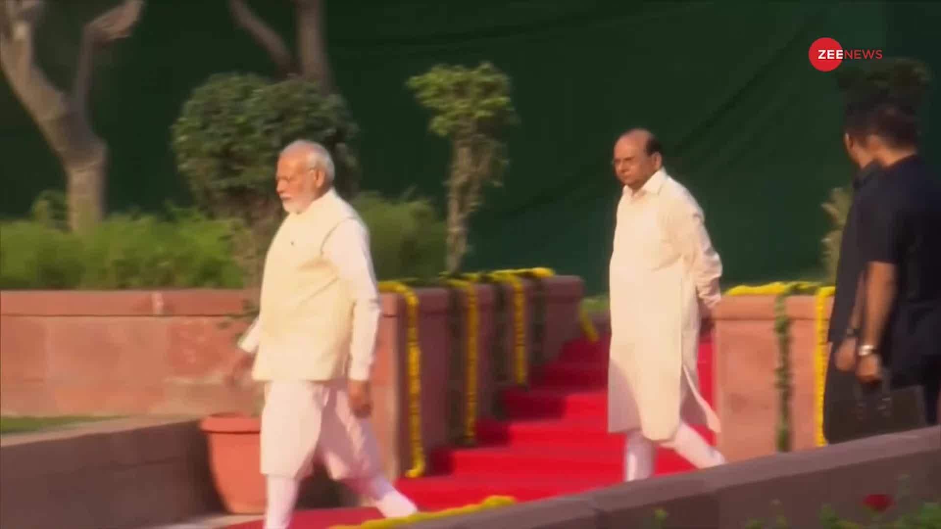 Lal Bahadur Shastri Jayanti: PM Modi reaches Vijay Ghat after Rajghat ...