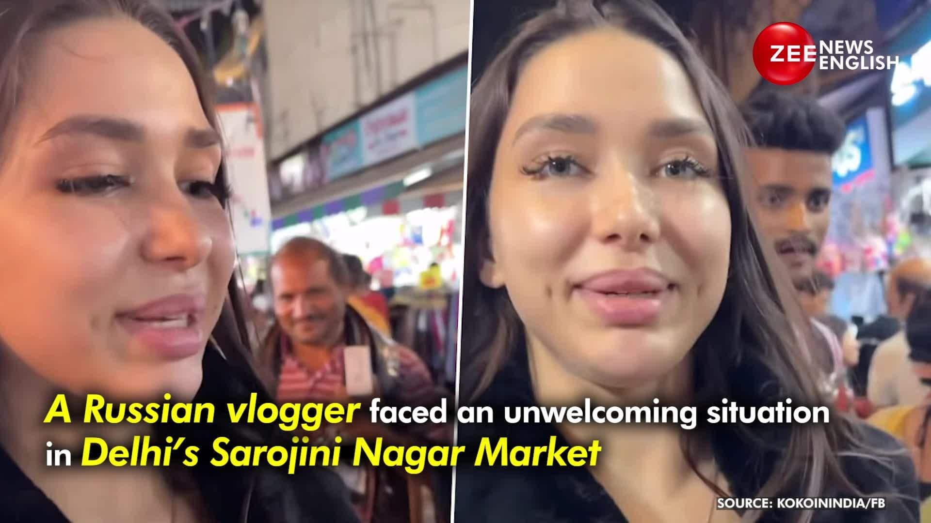 Russian YouTuber Harassed By A Man While filming In Delhi’s Sarojini ...