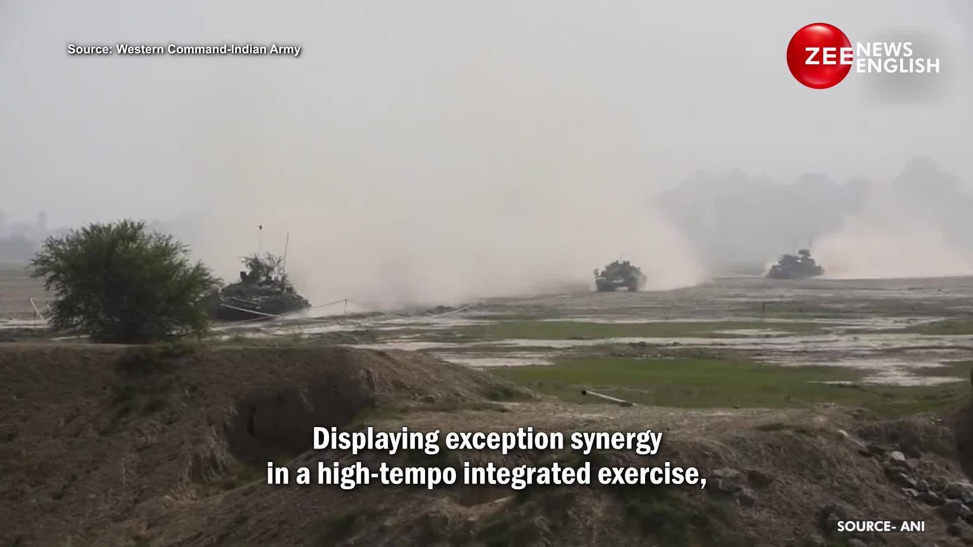 The Airawat Division Of Indian Army Conducts Integrated Maneuvers In ...