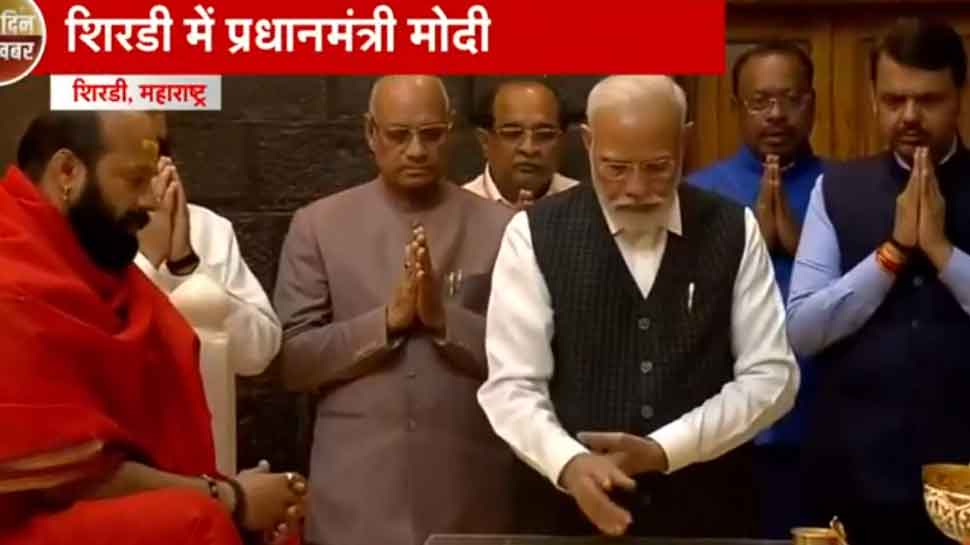 PM Modi Offers Prayers At Sai Baba Temple In Shirdi, Set To Launch Rs ...