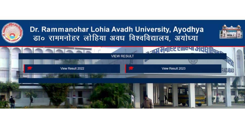 RMLAU Result 2023 Released for UG,PG courses at rmlau.ac.in: Check Full ...