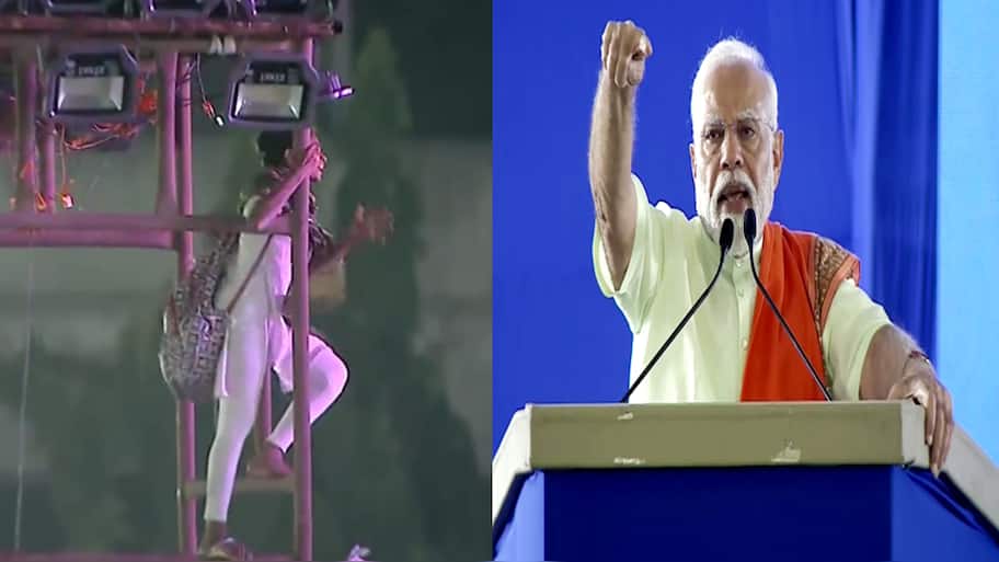 'Beta Aap Niche Aao': PM Modi Appeals To Girl On Tower During Rally In ...