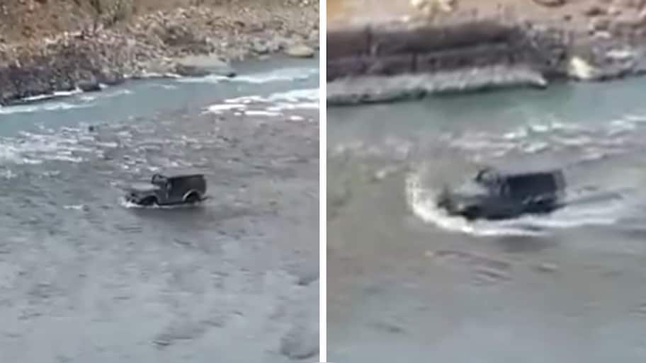 Mahindra Thar SUV Makes Way Through River To Skip Traffic In Manali ...