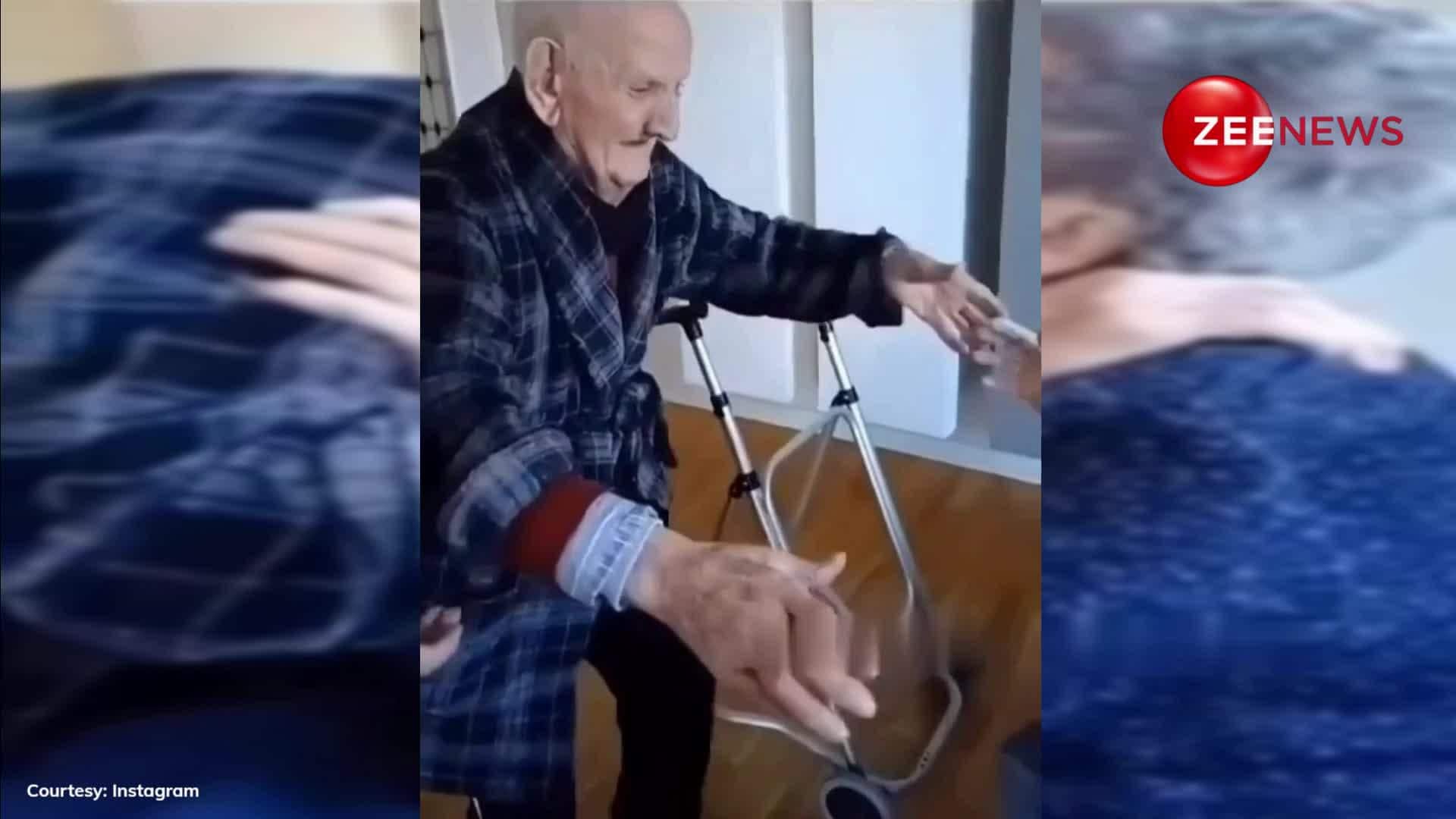 VIRAL VIDEO : 103-Year-Old Man Reunites with Wife After 1 Month, an ...