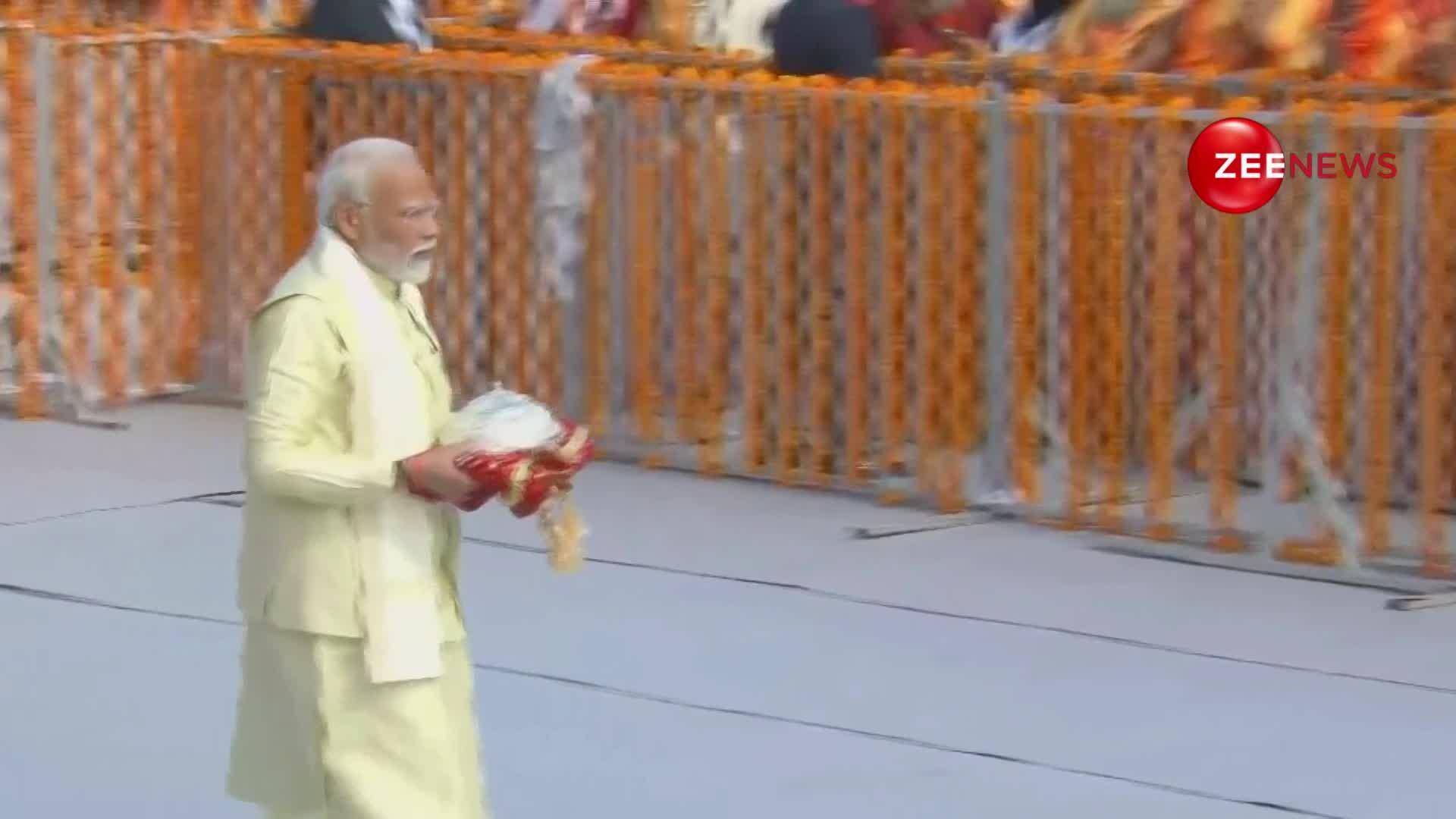 PM Modi at Shri Ram Mandir Pran Pratishtha Ceremony | Zee News