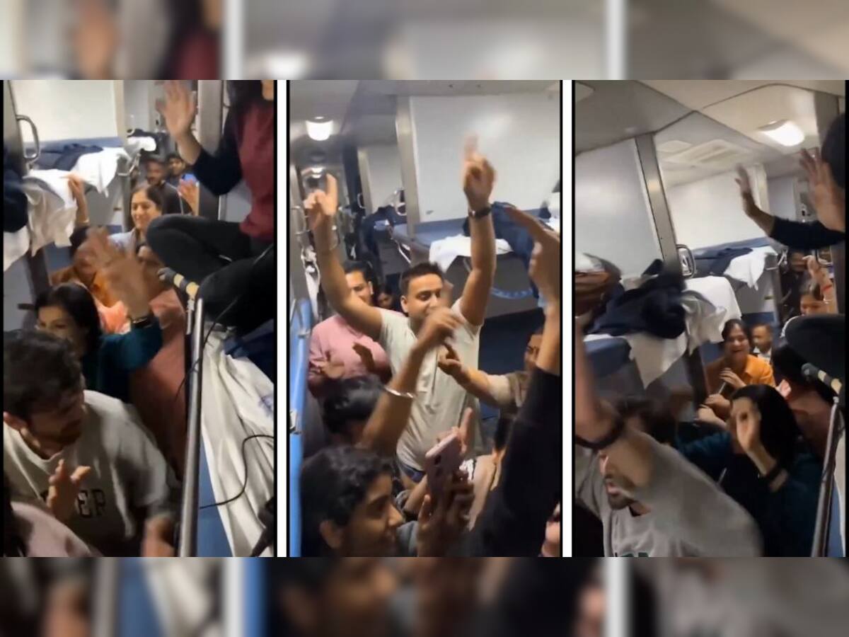 Passengers Celebrate Inauguration Of Ram Mandir On Train; Video Goes Viral