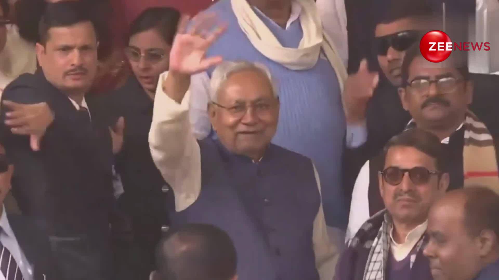 Bihar Floor Test: CM Nitish Kumar Arrives in Patna for Crucial ... Bihar Floor Test: CM Nitish Kumar Arrives in Patna for Crucial ...