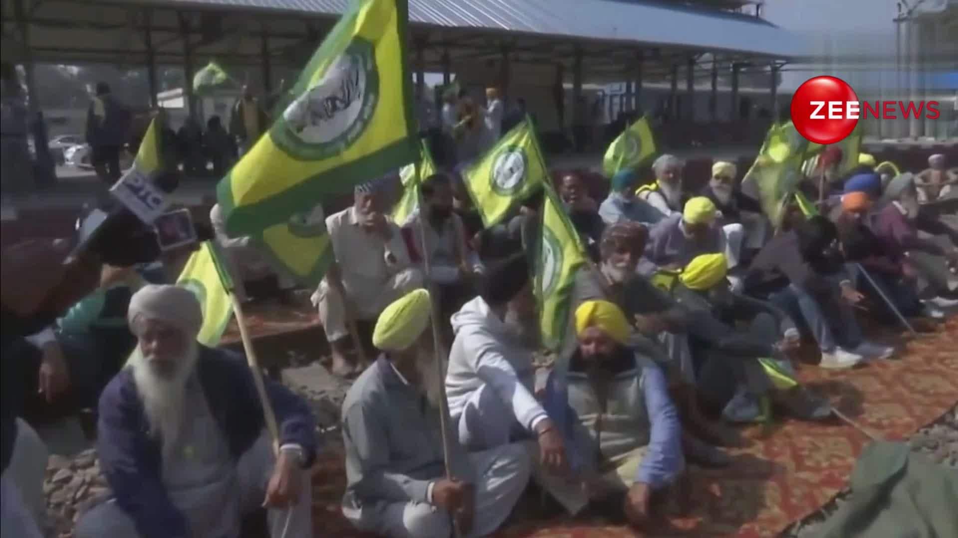Farmers Protest First: Rail Blockade At Rajpura Railway Station ...