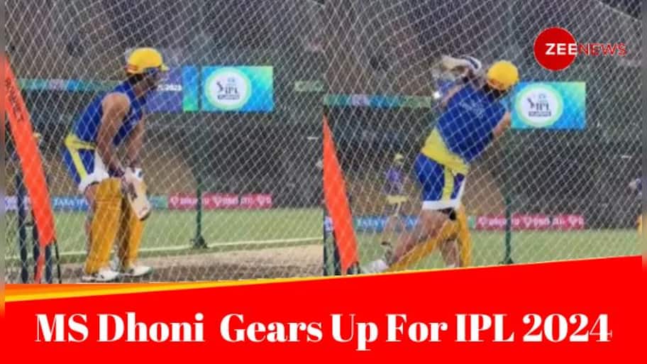 CSK Captain MS Dhoni's Video At Chepauk Stadium Goes Viral: Long Hair ...