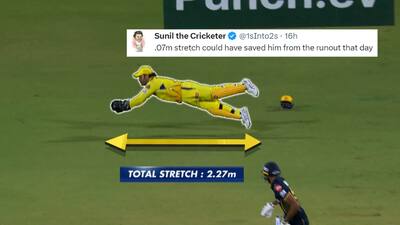 MS Dhoni TROLLED, Hailed After IPL Shares Length Of His Dive To Take ...
