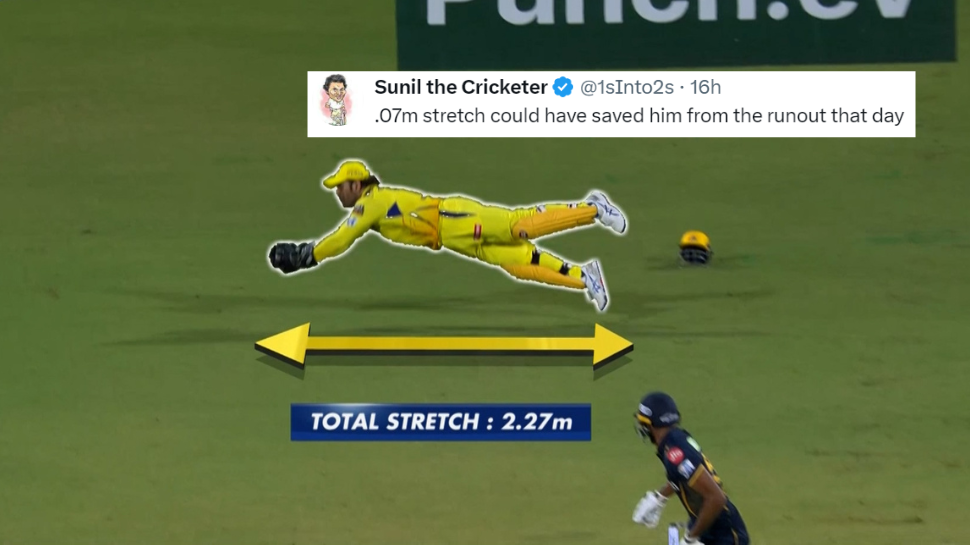 MS Dhoni TROLLED, Hailed After IPL Shares Length Of His Dive To Take ...
