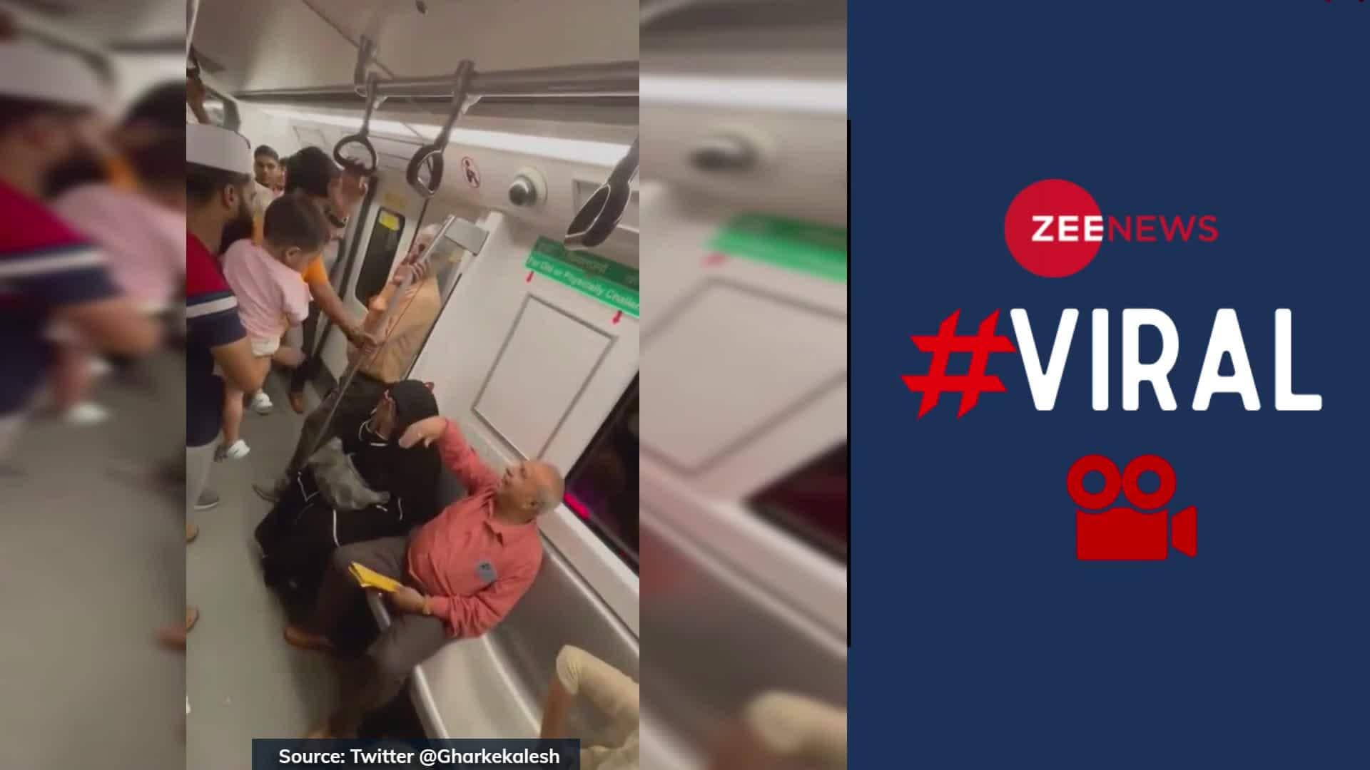 Delhi Metro Fight: Viral Video Captures Heated Argument Between Elderly ...