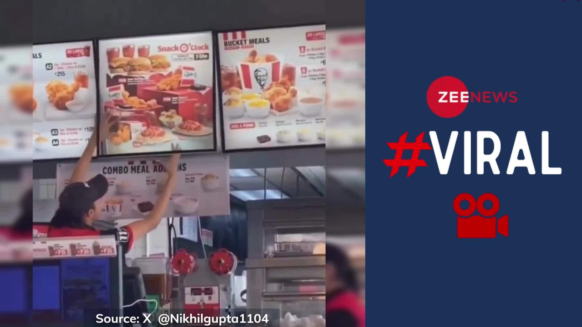 Viral Video: Shocking KFC LED Menus Leave Internet In Disbelief | Zee News