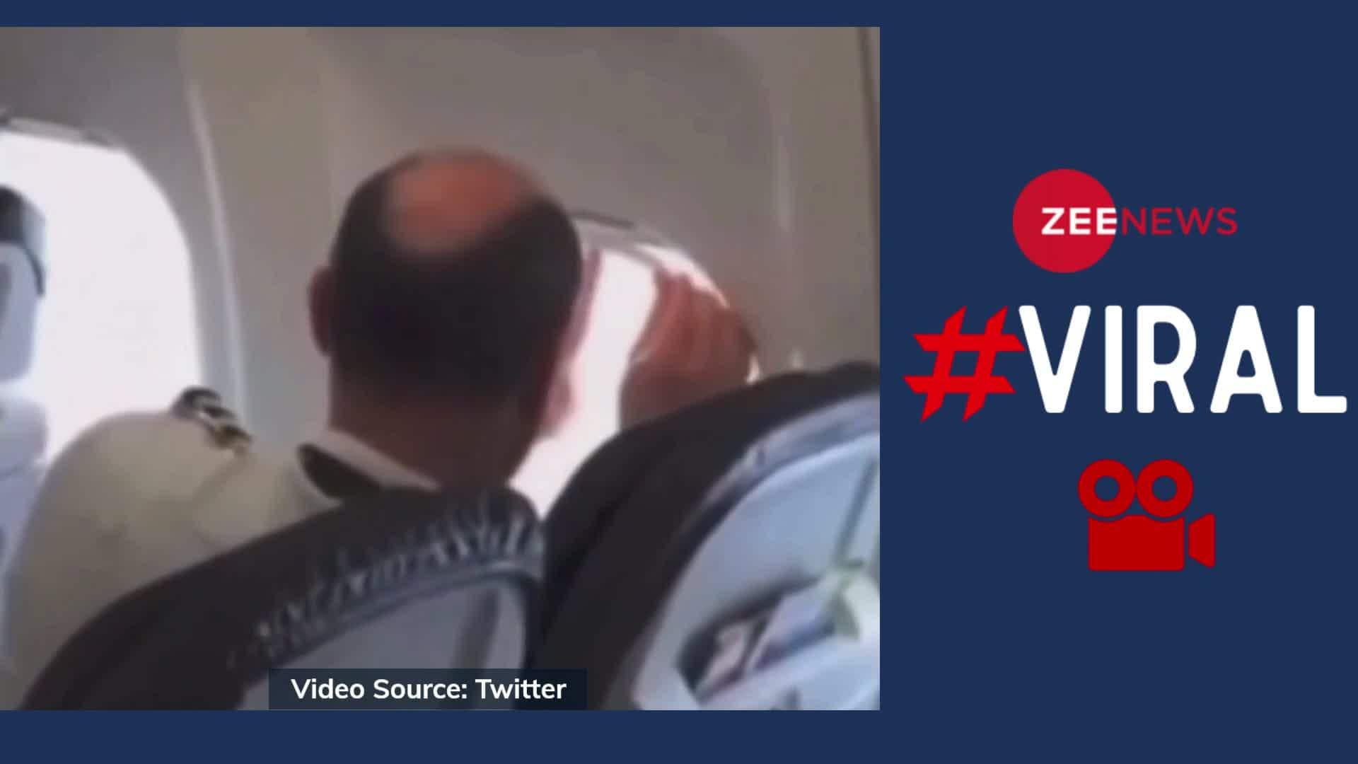 Viral Video United Airlines Pilot Fixes Plane S Window Just Before