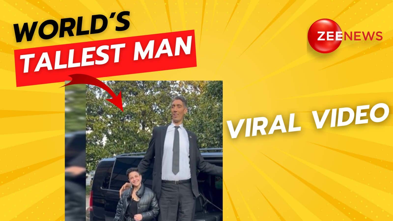 Tallest Man Sets Genius World Record - Video Goes Viral | Zee News