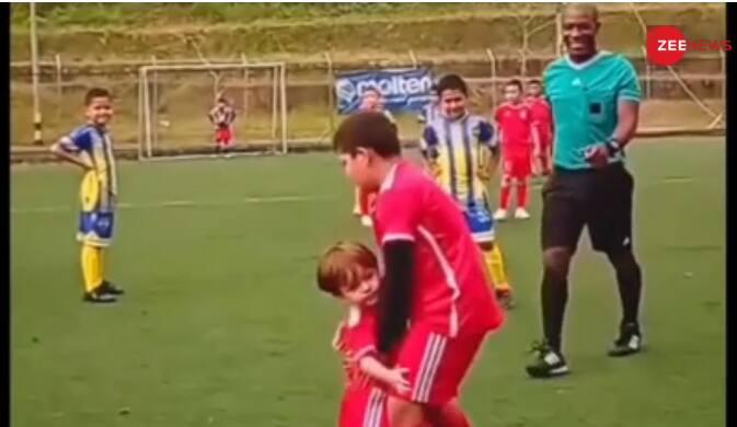 Little Kid Wins Hearts Sneaking onto Football Ground - Watch Viral ...