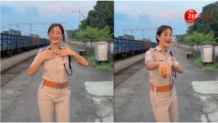 Woman Police Officer Dances On Railway Station In Viral Video | Zee News