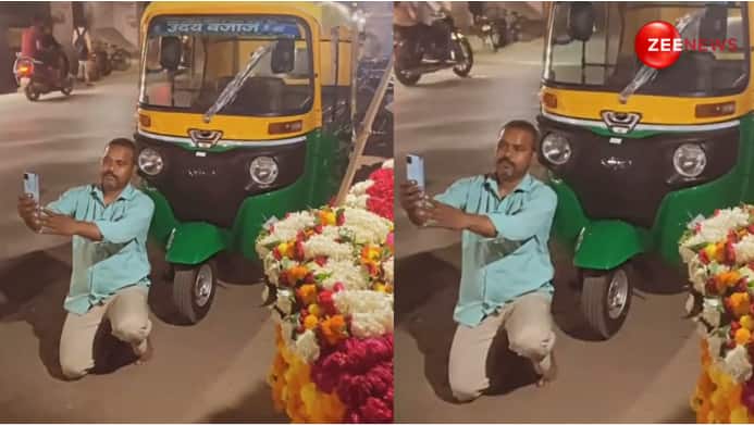 Proof That Hard Work Pays Off - Man's Selfie With New Auto-Rickshaw ...