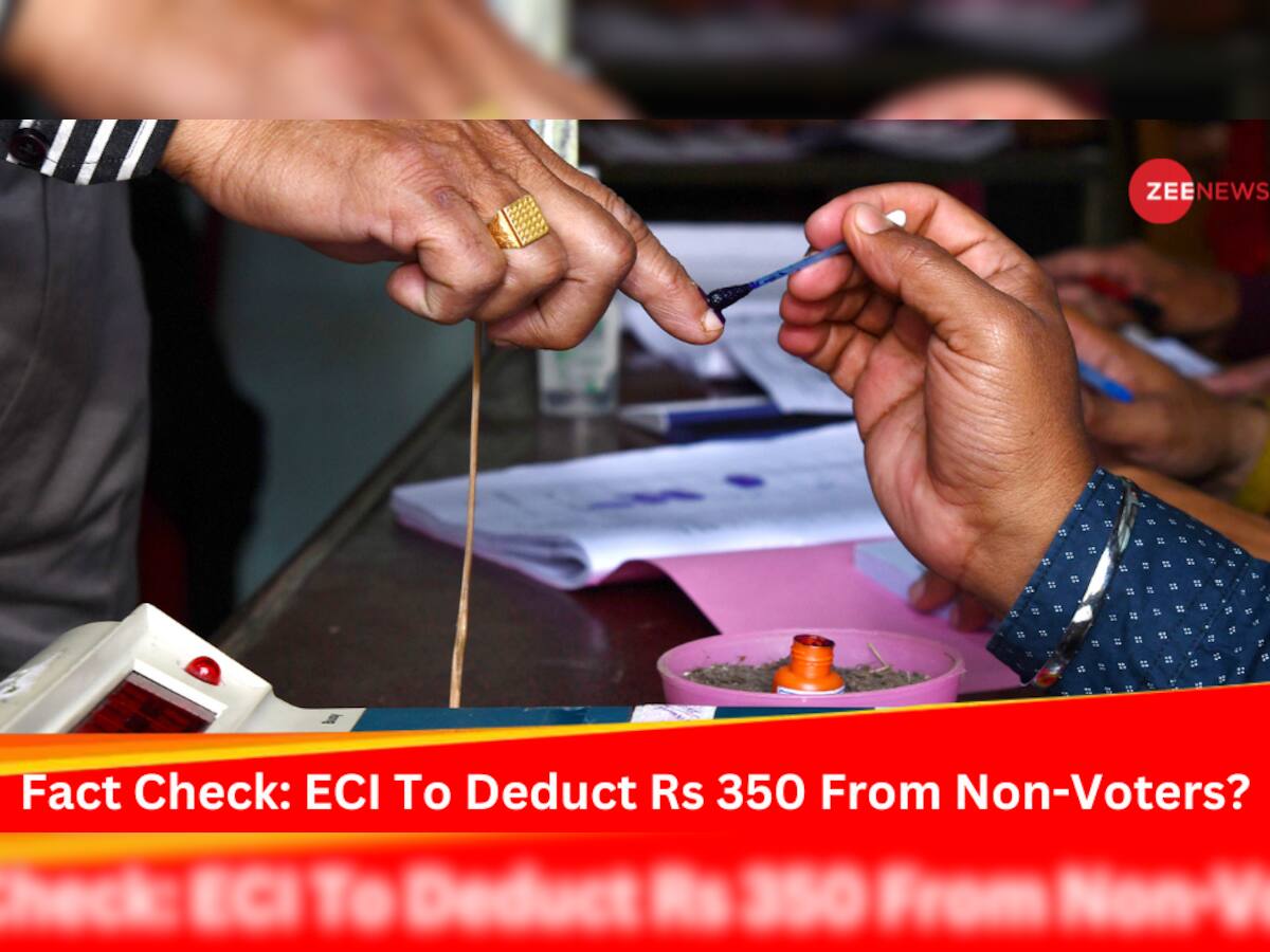 Lok Sabha Election 2024: ECI Will Deduct Rs 350 From Bank Account Of ...