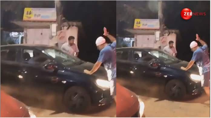 Man Breaks Car's Windshield In Anger; Video Goes Viral | Zee News