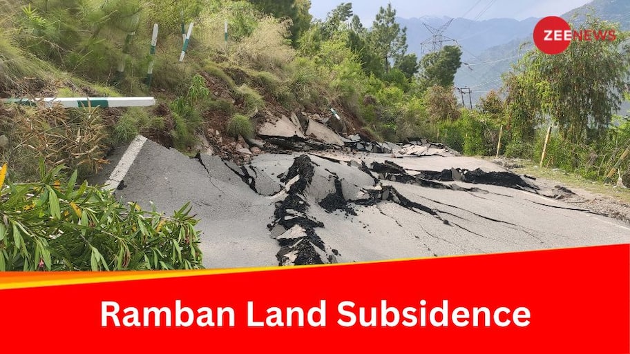 Ramban Land Subsidence: Several Houses Damaged, Cracked Roads Snap ...