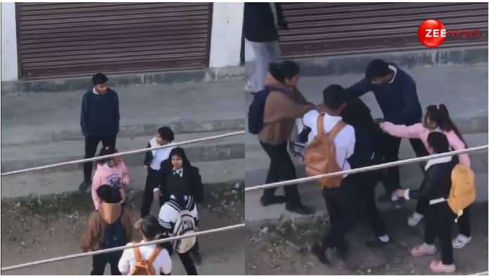 Viral Video: Street Fight Between Two School Girls Goes Viral, Shocking ...