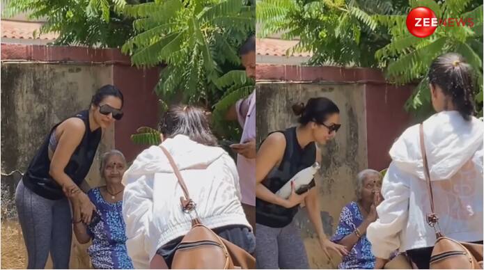 Viral Video: Malaika Arora Poses For Photoshoot With Elderly Woman ...