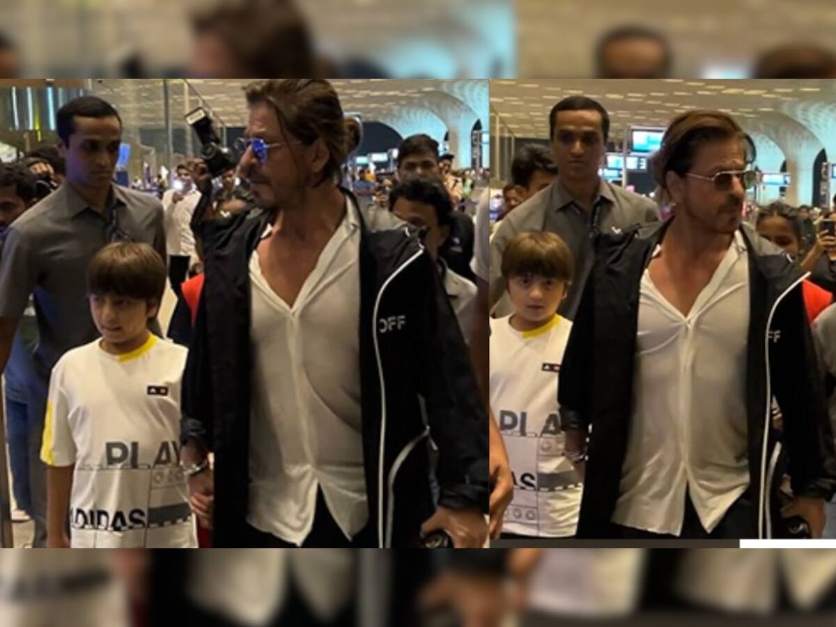 Shah Rukh Khan And Son AbRam Melt Hearts At Airport, Fans Swoon Over ...