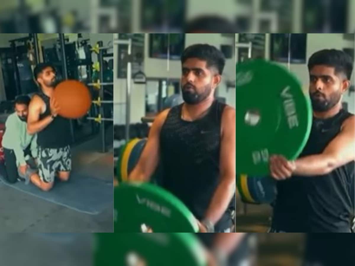 Pakistan's Skipper Babar Azam Hits Gym Ahead Of Crucial Test Series ...