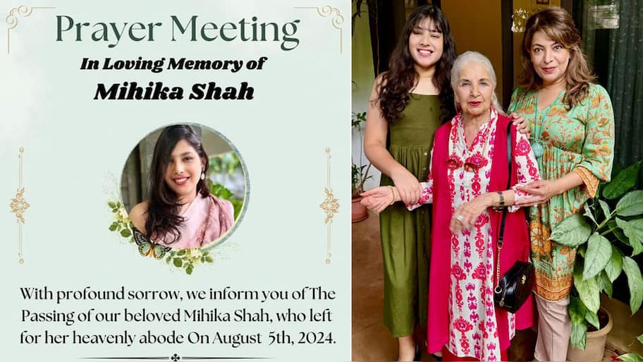Veteran Actress Sushma Seth's Granddaughter Mihika Shah Dies, Mother ...