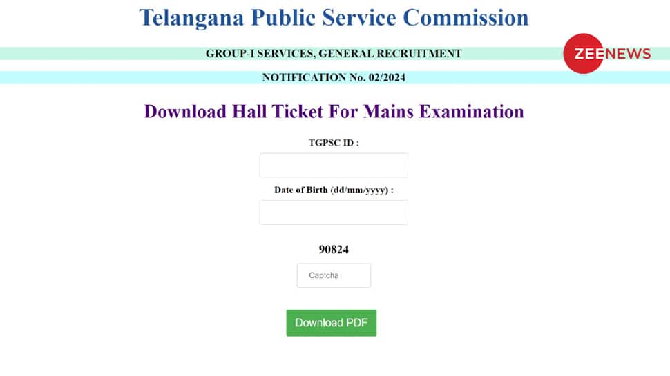 TSPSC Group 1 Mains Admit Card 2024 Released At tspsc.gov.in- Check ...