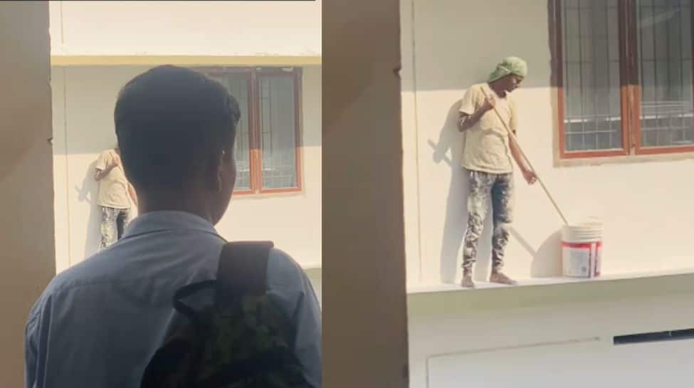 Viral Video: Laborer Halts Work For National Anthem, Igniting Online ...