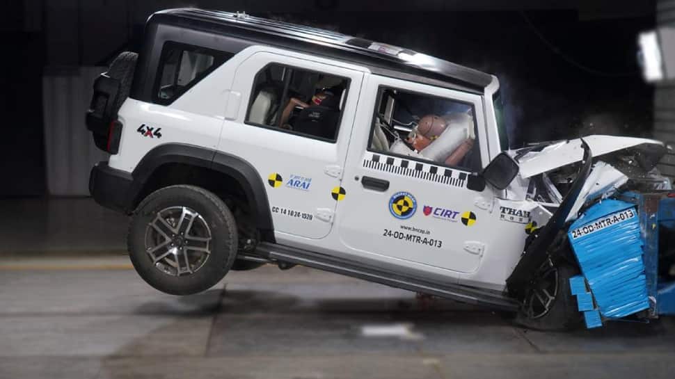 Mahindra Thar Roxx Crash Test: Earns 5-Star Bharat NCAP Safety Rating ...