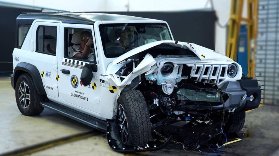Mahindra Thar Roxx Crash Test: Earns 5-Star Bharat NCAP Safety Rating ...