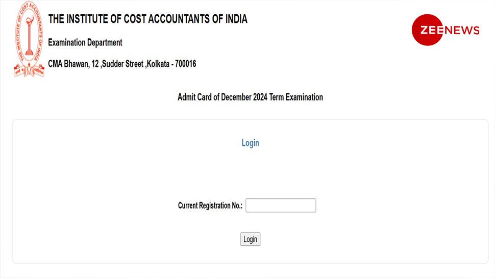 ICMAI CMA December Admit Card 2024 Released At icmai.in- Check Direct ...