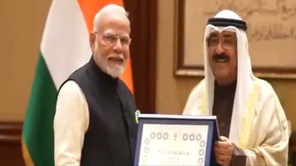 Modi In Kuwait: PM Honoured With Gulf Country's Highest Honour, 'The Order Of Mubarak Al Kabeer ...
