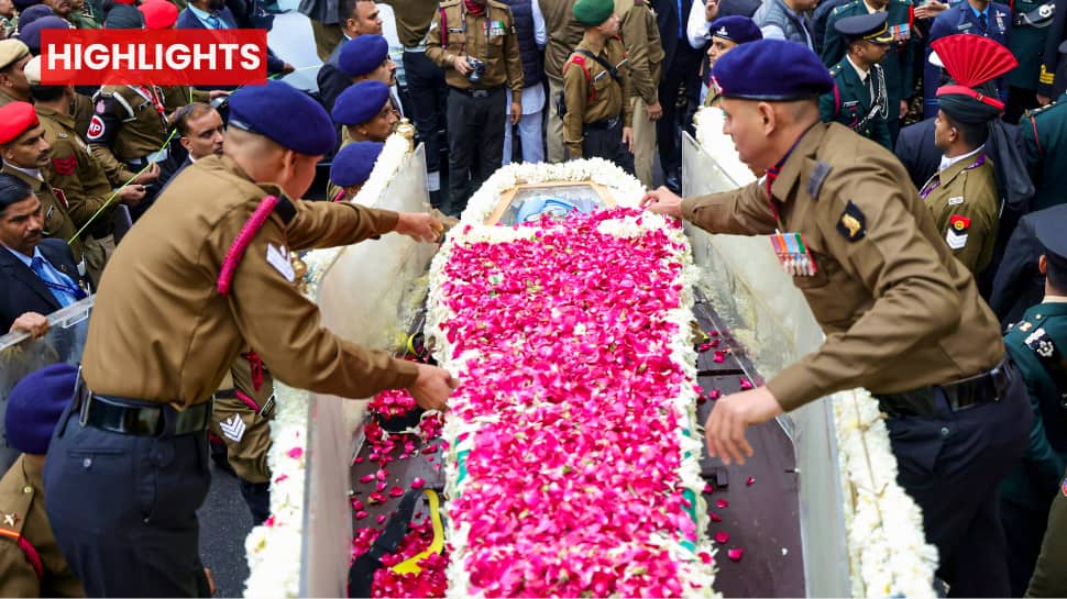 Highlights | Manmohan Singh Funeral: Ex-PM's Daughter Lights Pyre ...