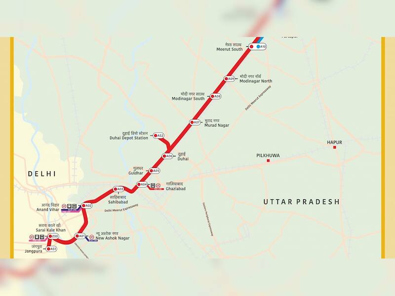 Delhi To Meerut In Just 40 Minutes With Namo Bharat Trains: Check Route ...