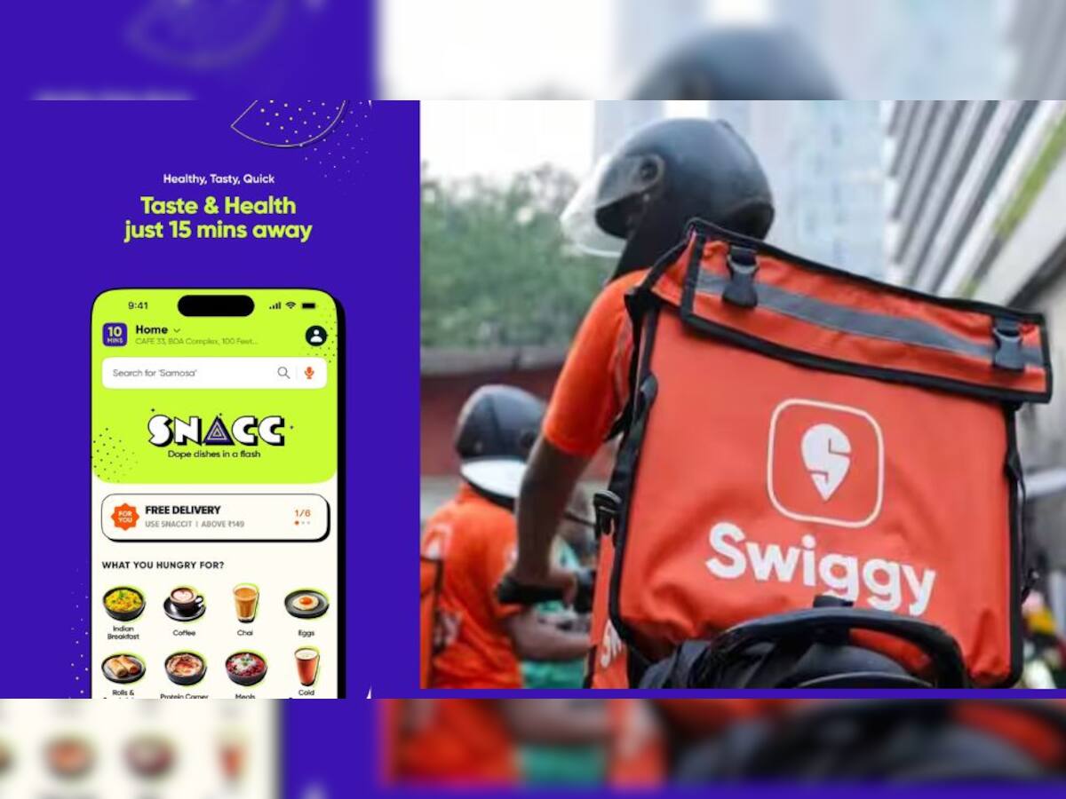 Swiggy Launches New App ‘Snacc’ For Quick 15-Minute Food Deliveries