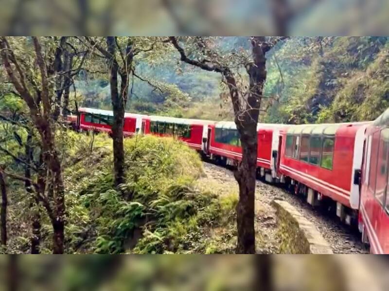 Kalka-Shimla Route Gets Scenic Makeover With New Red Vistadome Train ...