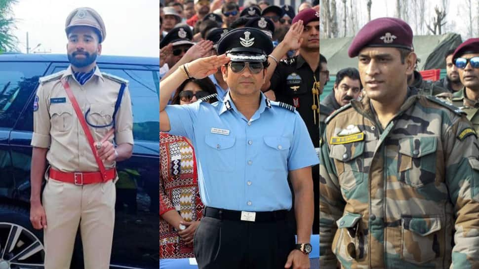 MS Dhoni As Lieutenant Colonel To Mohammed Siraj As DSP: 8 Indian ...