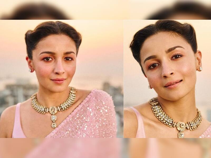 Alia Bhatt Turns Heads In Pastel Pink, Brings Back 80s Fashion – In ...