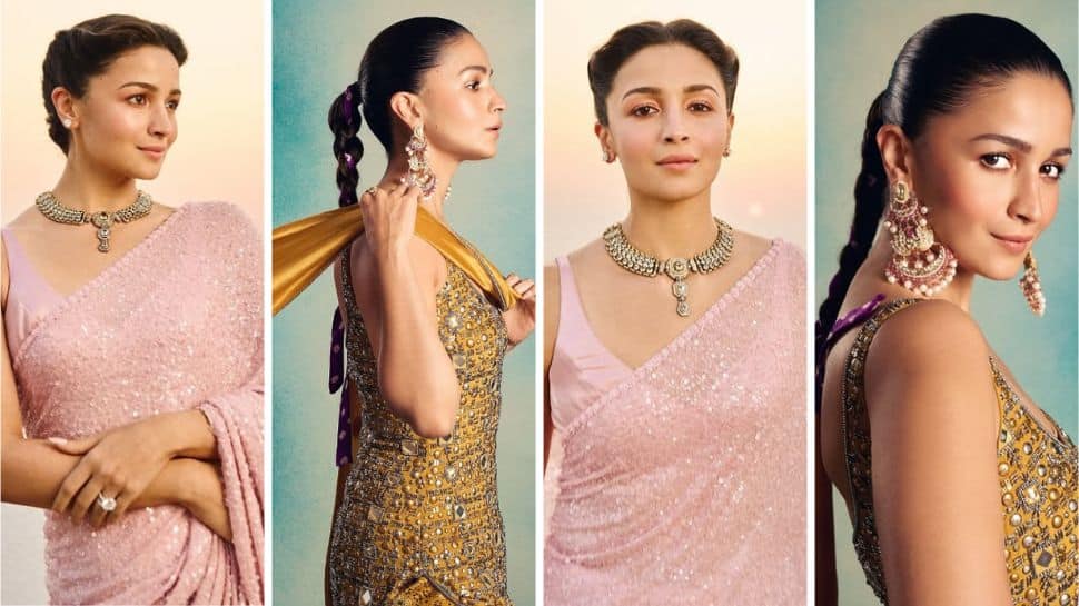 Alia Bhatt Turns Heads In Pastel Pink, Brings Back 80s Fashion – In ...