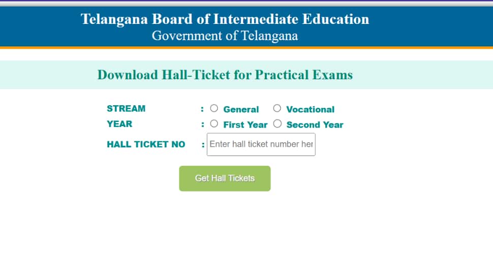 TS Inter Hall Tickets 2025: TSBIE Practical Exam Admit Card Released At ...