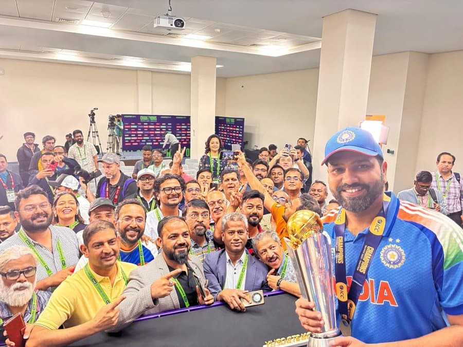 How Team India Celebrated Champions Trophy 2025 Win - In Pics