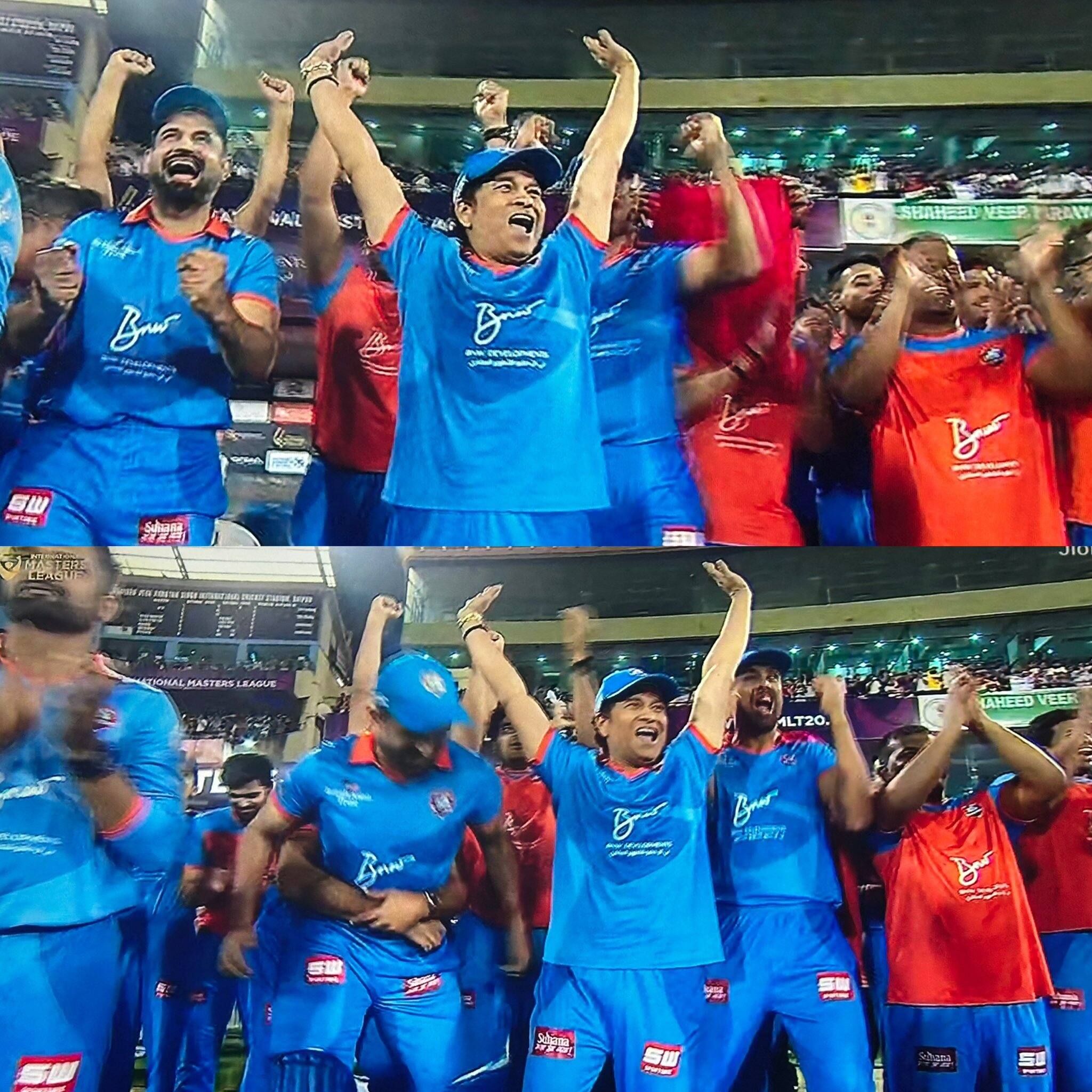 How Sachin Tendulkars India Masters Celebrated After Winning ...