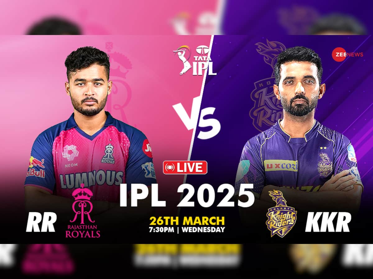 Live Cricket Score | RR VS KKR, IPL 2025 Updates: Kolkata Knight Riders ...